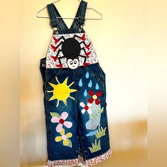 Bottoms | Custom Embroidered Overalls | Poshmark